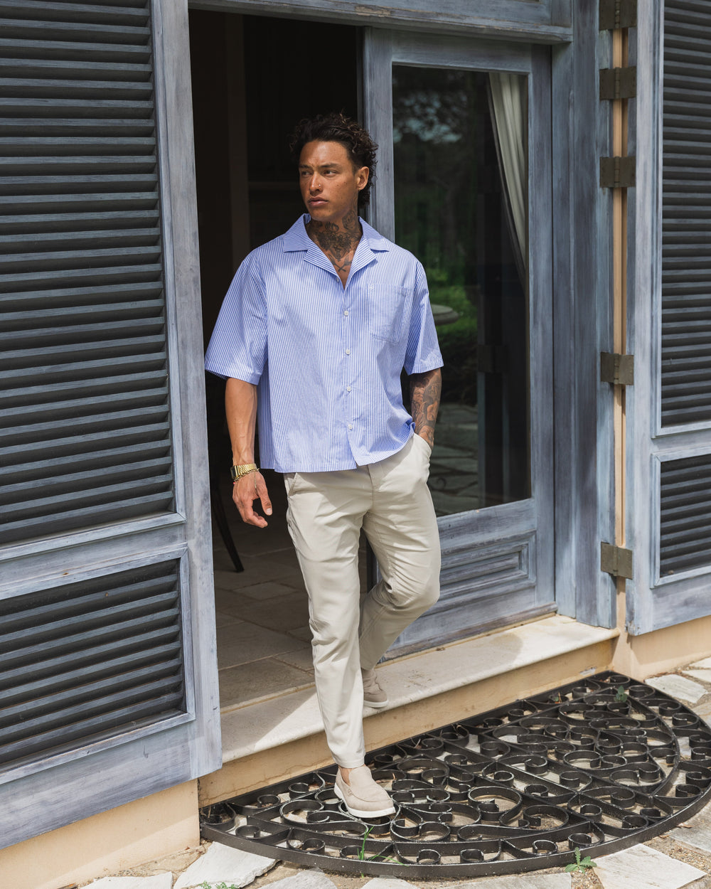 Blue Short Sleeve Shirt